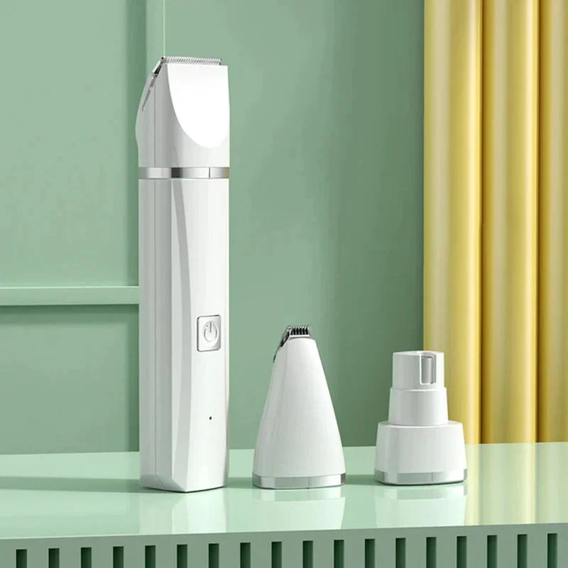 4 in 1 Electric Pet Grooming Kit - Hair Trimmer, Clippers, Nail Grinde ...